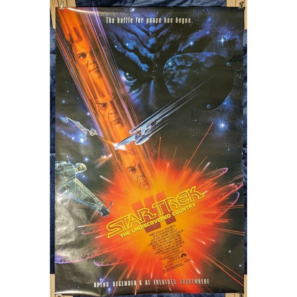 Art | Star Trek Vi The Undiscovered Country Original 1991 27x4 Movie ...